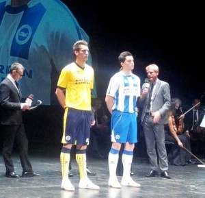 New Brighton Away Kit 13-14- Errea Yellow Brighton & Hove Albion Shirt ...