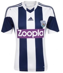 New West Bromwich Albion Kit 2013-14 Adidas WBA Home Strip 13-14 ...