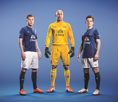 New Everton Home Kit 14/15- EFC Umbro Home Jersey 2014/2015 | Football ...