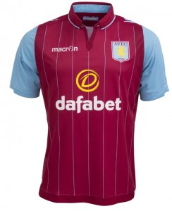 New Aston Villa Kit 14/15- Macron AVFC Home Jersey 2014/2015 | Football ...