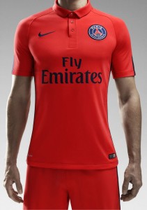 New PSG Third Kit 14/15- Nike Paris SG Red Champions League Jersey 2014 ...