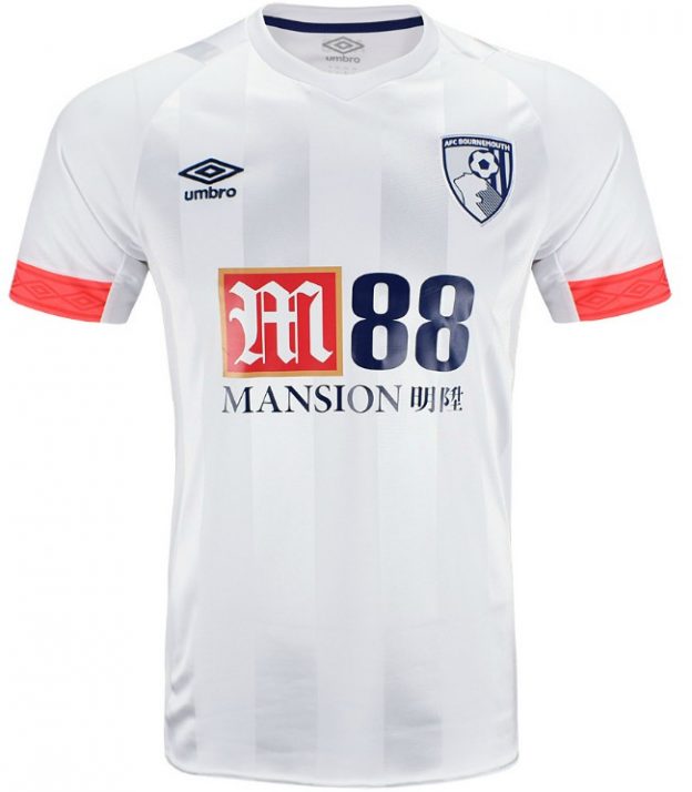 New Bournemouth Away Jersey 2018-2019 | Umbro White AFCB Kit 2018-19 ...