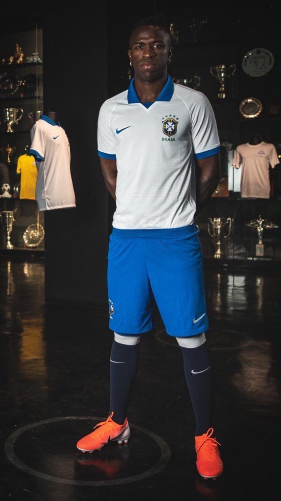 New Brazil White Away Jersey & Home Kit for Copa America 2019 ...