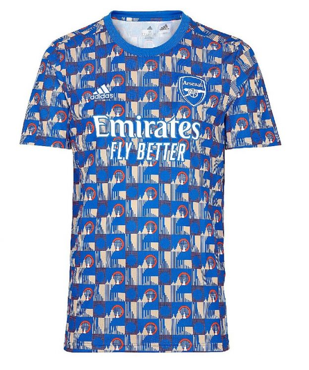 New Arsenal London Underground Pre Match Kit 2022 | TFL Adidas Train ...