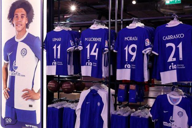 New Atletico Madrid Blue & White 120th Anniversary Jersey 2023 ...