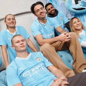 New Man City Jersey 2023-2024 | Puma Home Kit with M11 3FF Postcode ...