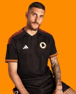 Black Roma Third Jersey 2023-2024 | New AS Roma 3rd Shirt 23-24 with ...