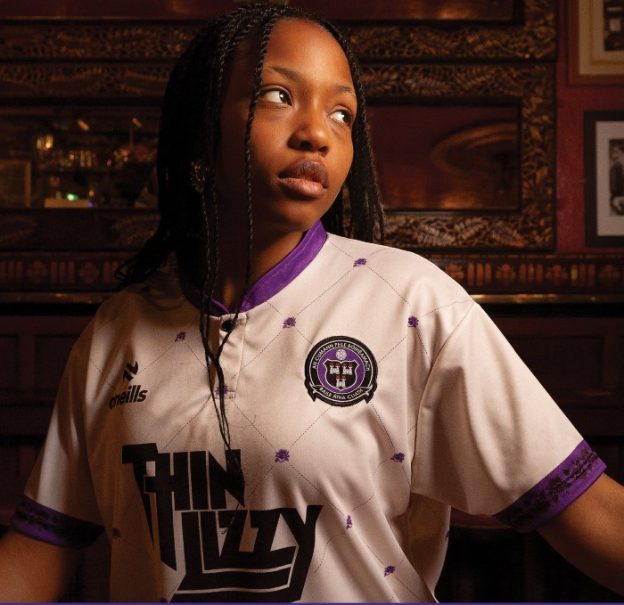 New Bohemians Thin Lizzy Jersey 2024 | O’Neills White & Purple Bohs FC ...
