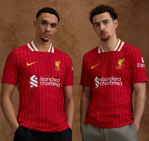 New Liverpool Home Jersey 2024-2025 | 1984 Style Collar with Red ...