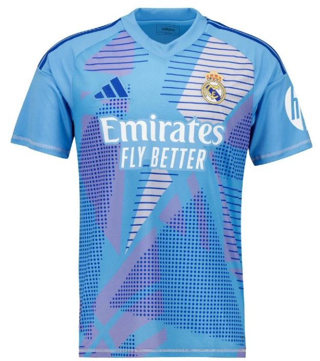 New Blue Real Madrid Goalkeeper Kit 2024/25 by Adidas | Football Kit News